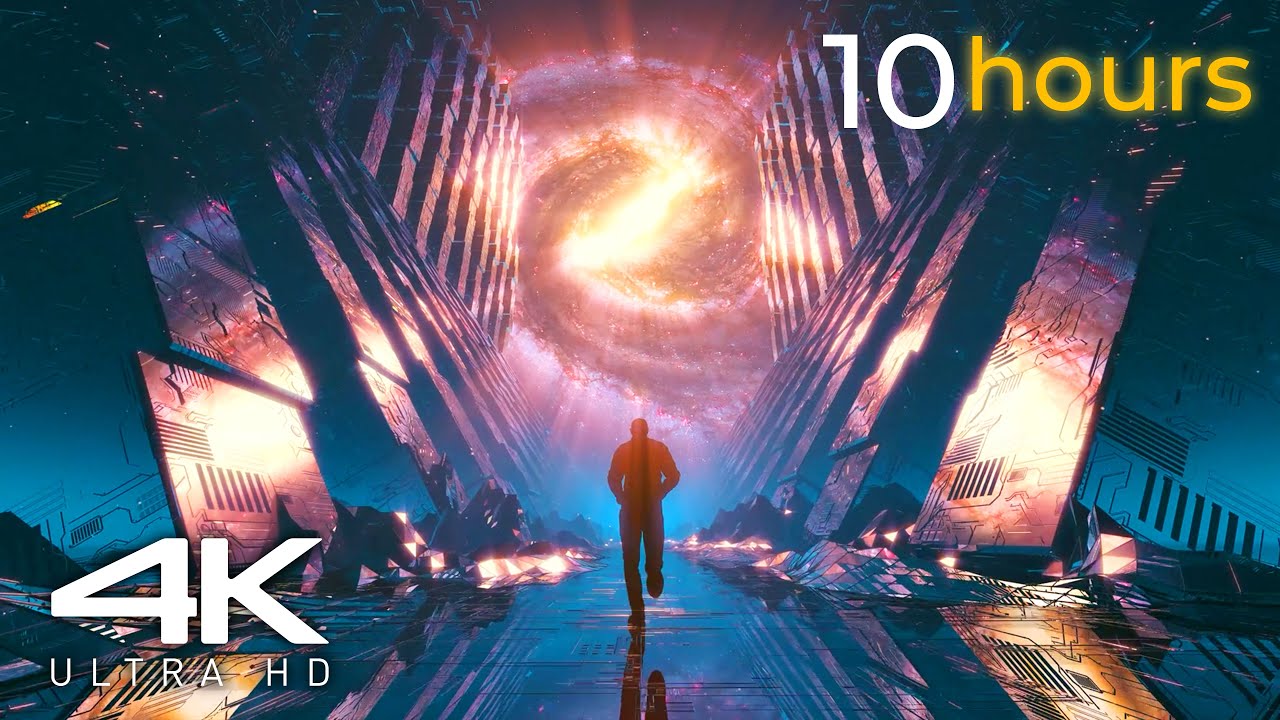 COSMIC DREAMS - 10 Hours -  Sci-Fi Galaxy Space Screensaver / Wallpaper 🌌