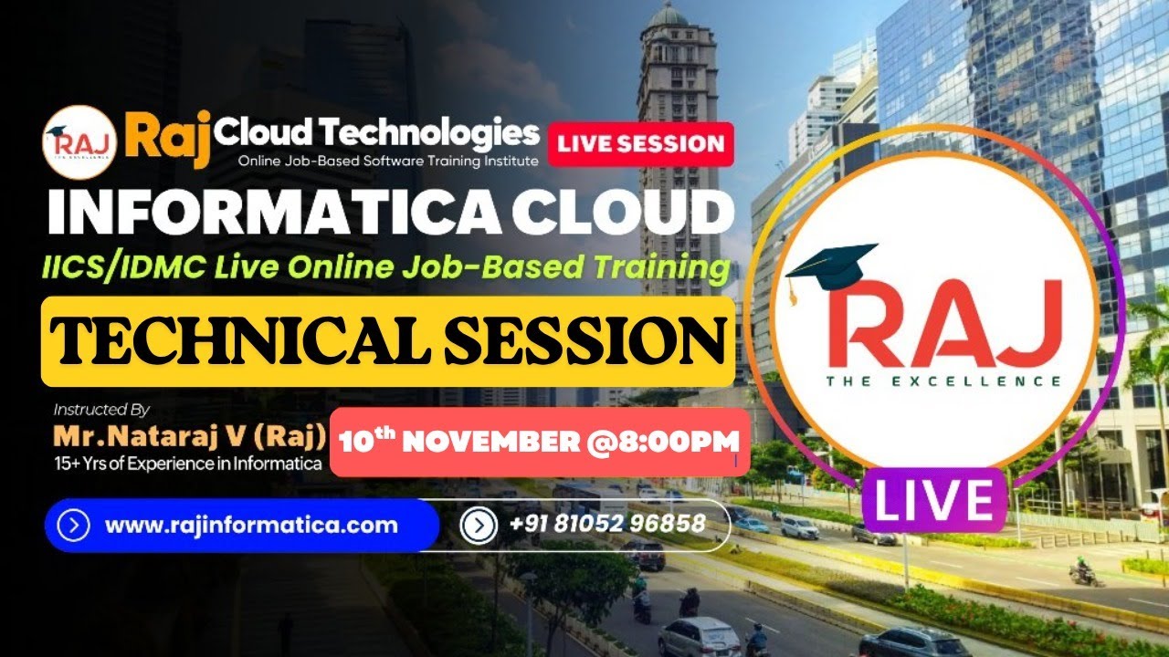 Informatica IICS-IDMC(Informatica Data Management cloud) Account creation Session Batch-15 By Raj