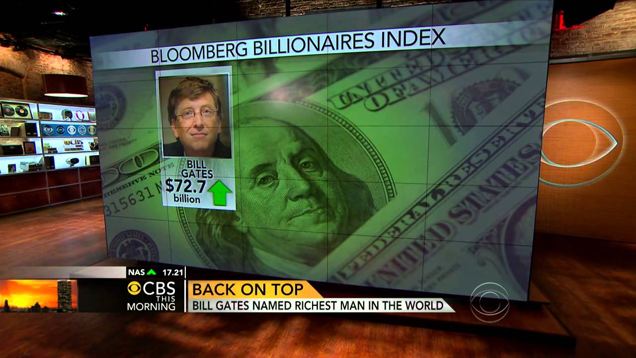 Bill Gates named richest man in the world