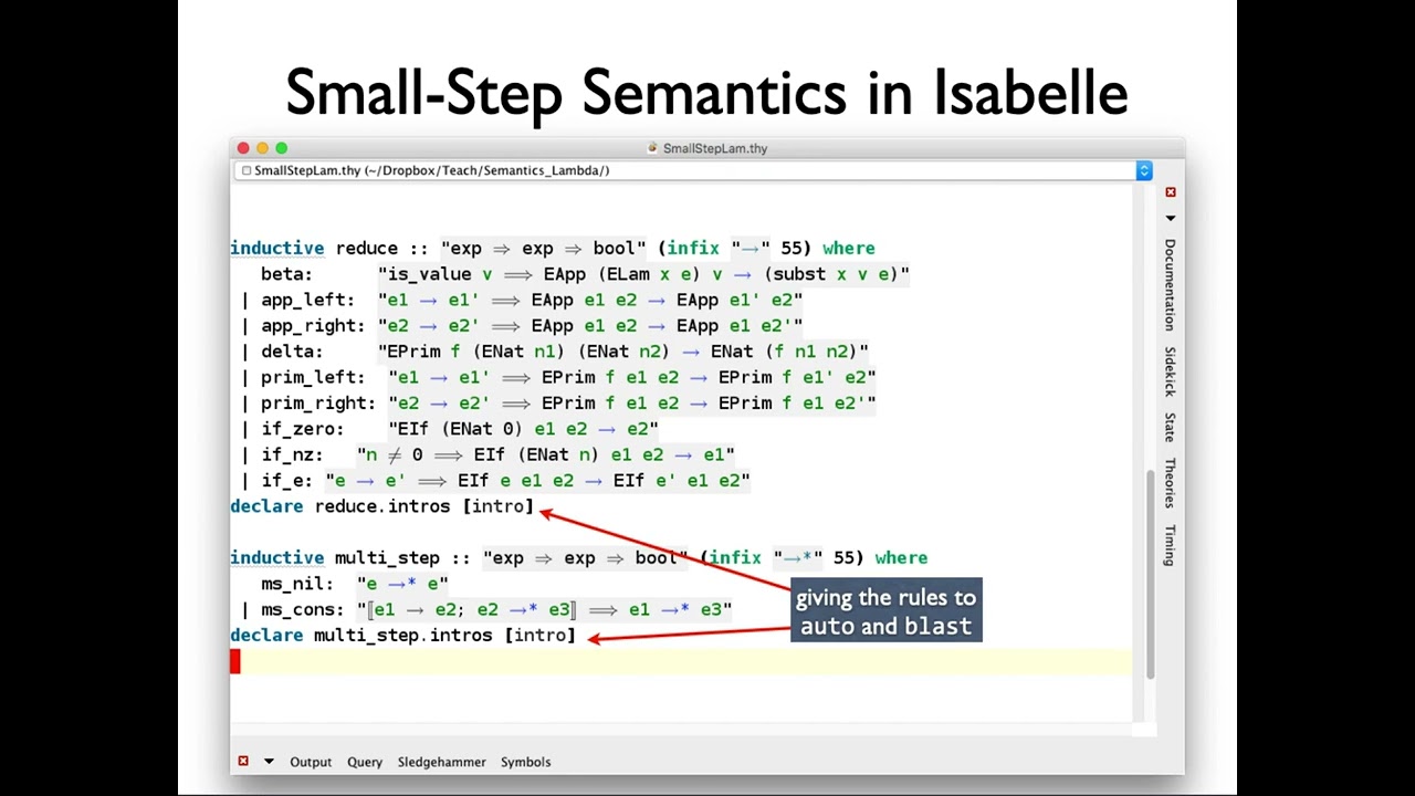 Interactive Formal Verification, Lecture 12: More Operational Semantics