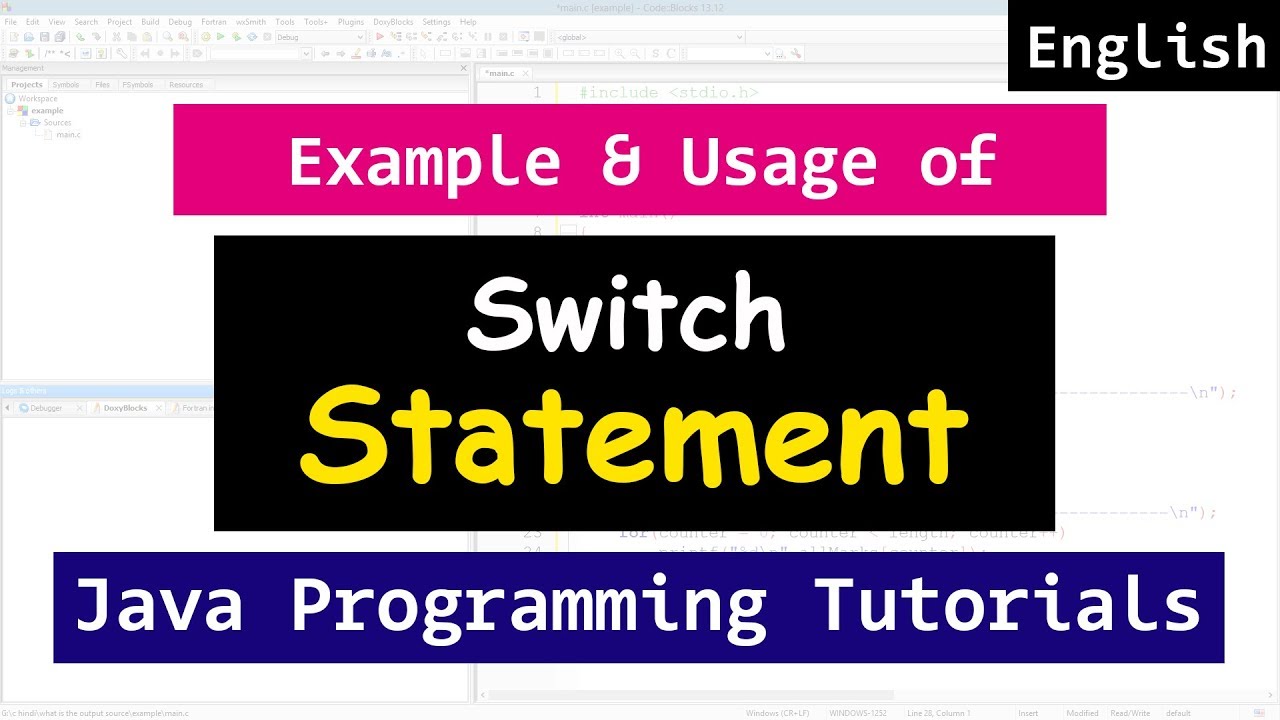 Switch Statement in Java Programming Video Tutorials For Beginners
