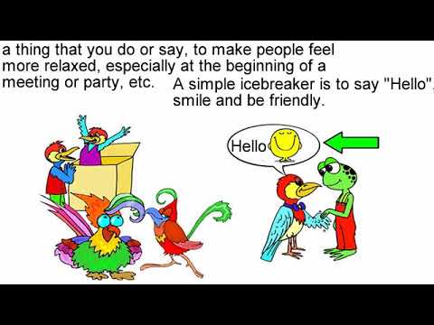 icebreaker meaning | Vocabulary for Kids | Children's Dictionary | Learn English Vocabulary