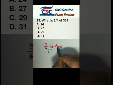 Civil service exam / civil service exam reviewer / percentage problem #civilservices #NAPOLCOM #FOE