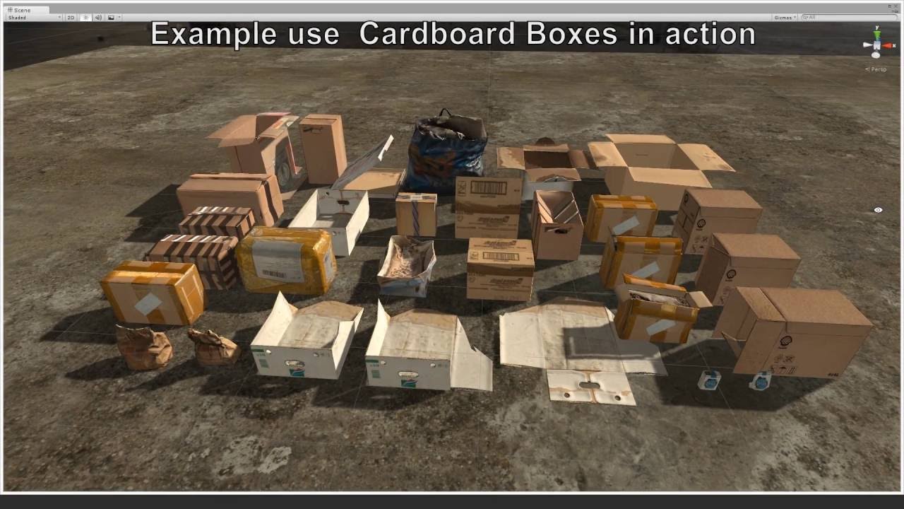 Cardboard Boxes Pack for Unity