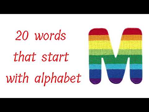 20 words that start with alphabet M |Things starting with letter M | Learn English alphabet M