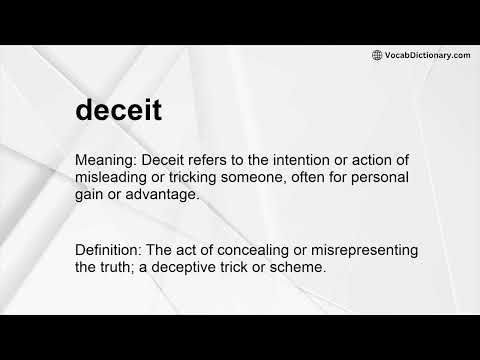 deceit Meaning