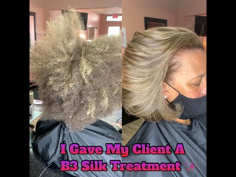 ** #SILKPRESS on Highlighted HAIR ** B3 Demi Permanent Conditioning Treatment DETAILED VIDEO 🔥🔥