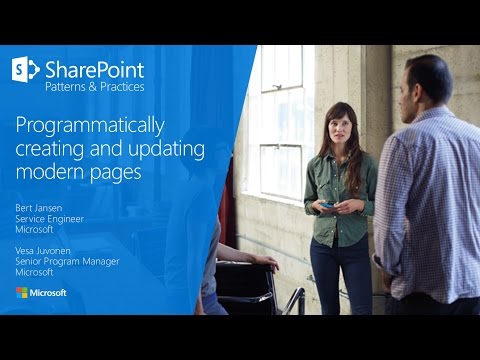 PnP Webcast - Programmatically creating and updating modern pages in SharePoint Online