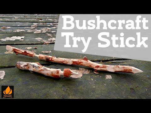 Bushcraft Try Stick zum Üben – Outdoor Minimalist