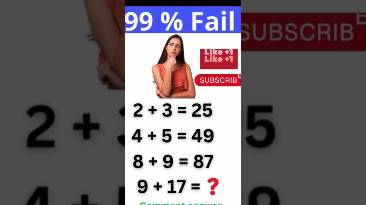 Can You Solve This Viral Math IQ Puzzle? Only Geniuses Can Answer! 🧠🔥 #IQTest