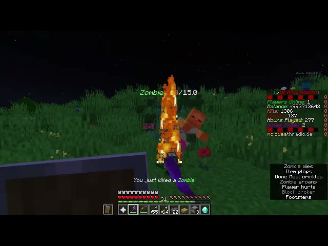 Zombie Apocalypse | zDeath-Radio | Custom Plugins 🦠|1.19.2 1.19.1 1.19 ...