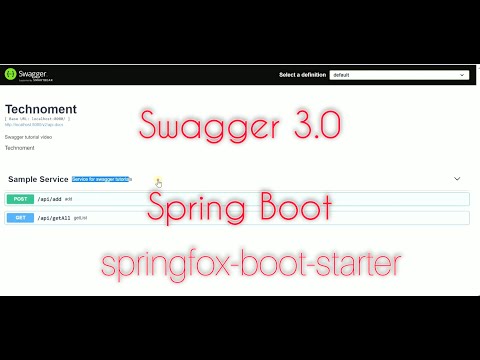 Swagger 3 spring-boot example | springfox-boot-starter implementation