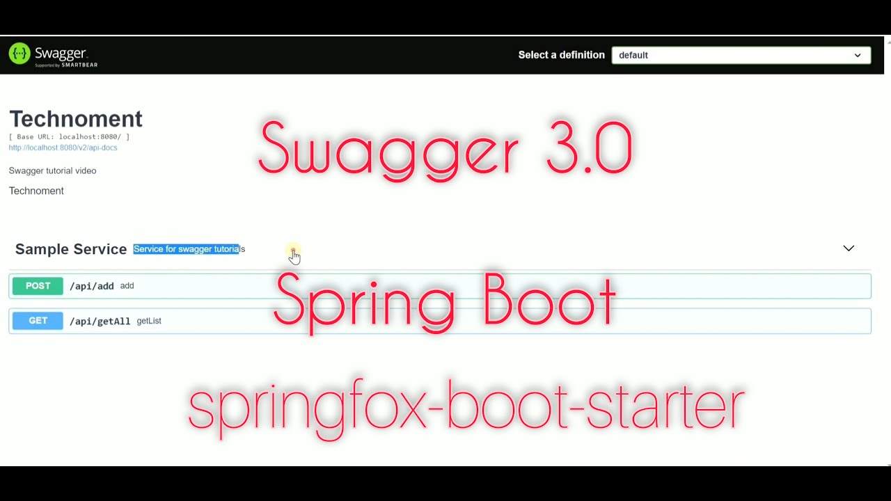 Swagger 3 spring-boot example | springfox-boot-starter implementation