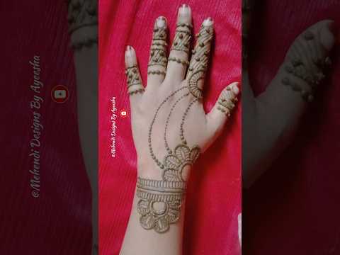 Beautiful Mehndi Designs For Hands😘| #shorts #youtubeshorts #mehndidesign #mehandi #short