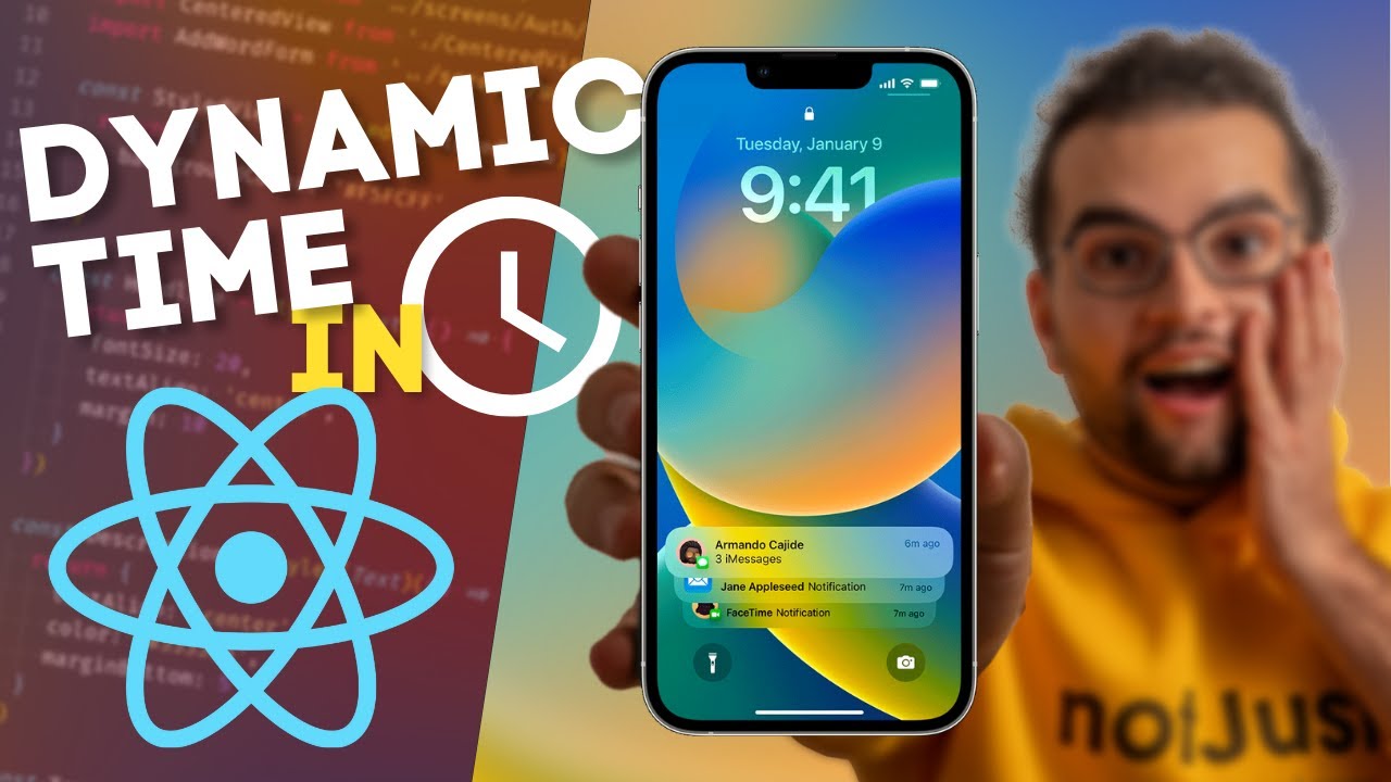 Create a Dynamic Digital Clock in React Native (tutorial for beginners)