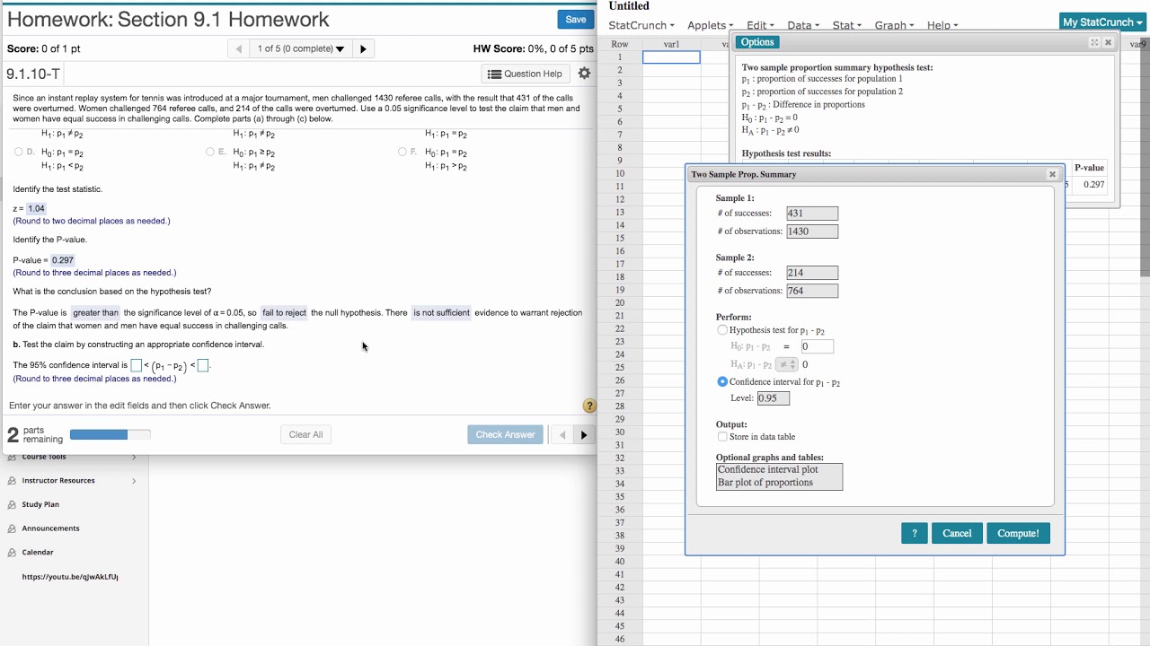 Chapter 9 homework solutions MyMathLab