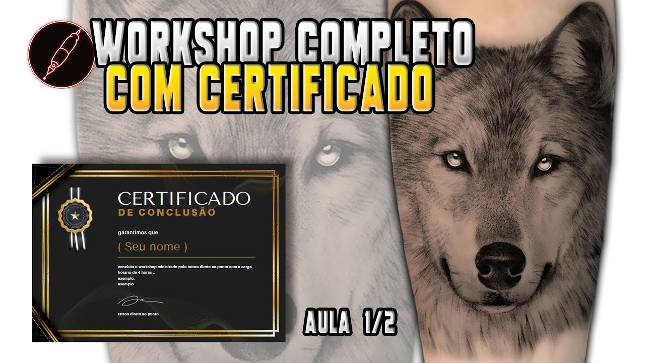 How to do a wolf tattoo, complete workshop 1/2