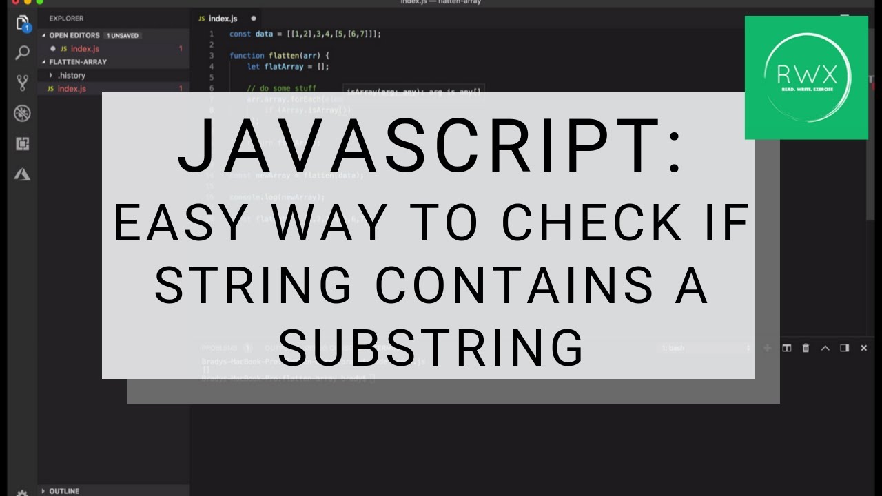 How to check if a string contains a substring in JavaScript