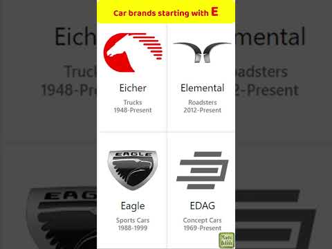 World's popular car brand names starting with E