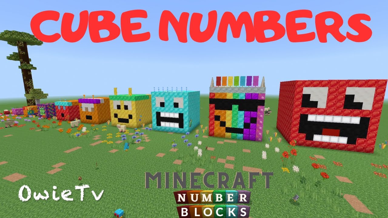 Cube Numbers Song Numberblocks Minecraft | Cube Numbers | Math and Number Songs for Kids