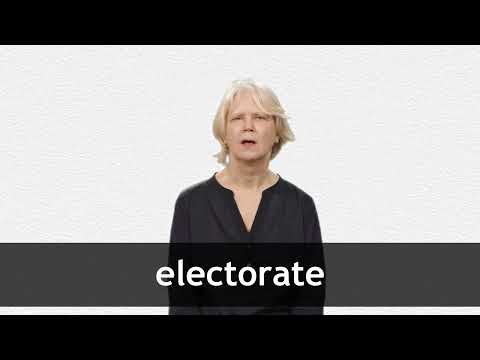 ELECTORATE - Definition & Translations | Collins English Dictionary
