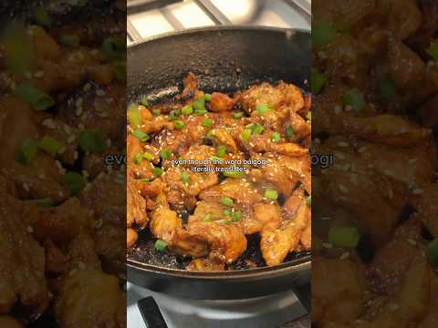 Pork bulgogi, Korean BBQ style