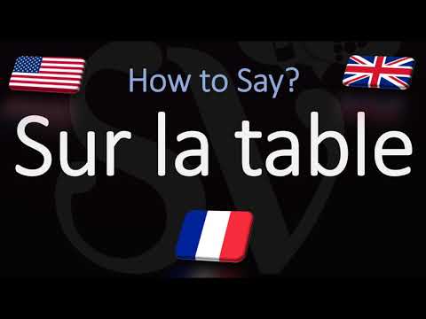 How to Pronounce Sur la Table? (CORRECTLY)