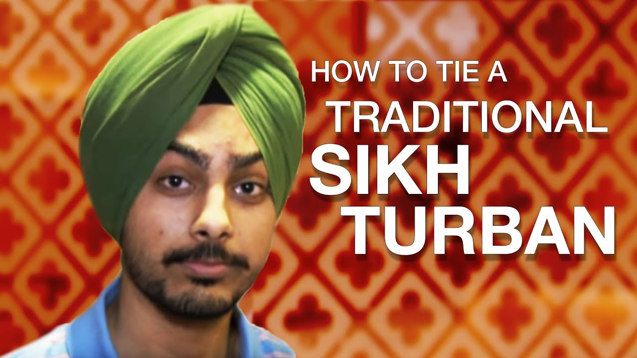 How to tie a traditional Sikh turban