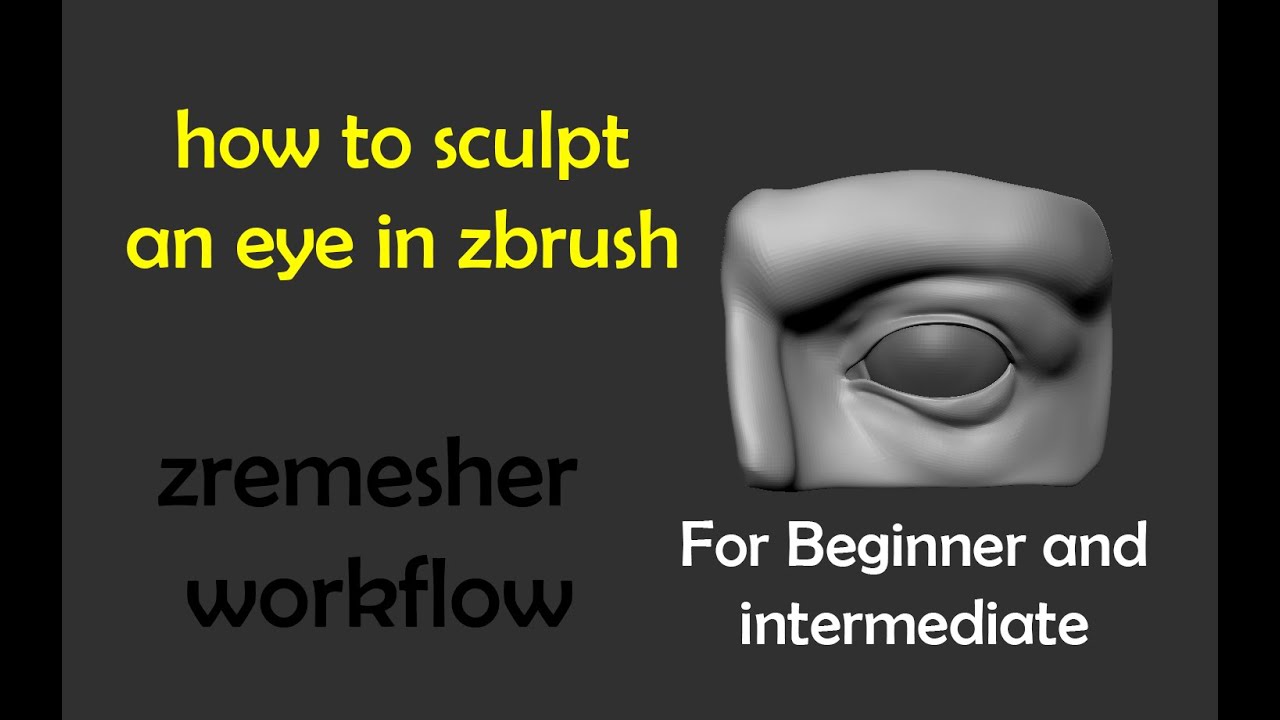 how to sculpt an eye in zbrush . With anatomy and references. step by step #facialfeatures #anatomy