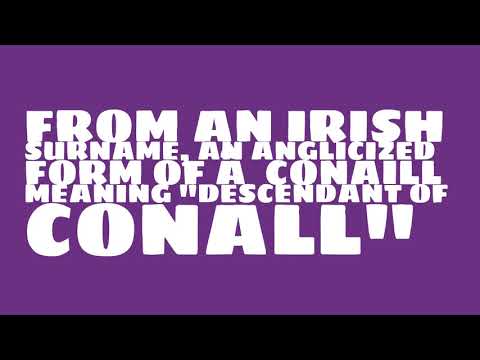 What is the origin of the name Connell?