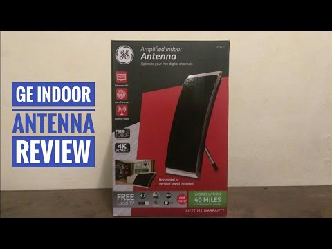 GE 4k indoor  HDTV Antenna unbox and review (Big Lots)