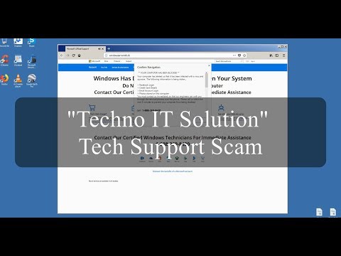 "Techno IT Solution" Tech Support Scam | How scammers 'fix' a computer