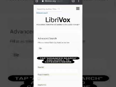 How to search the LibriVox.org catalog for your next, free audiobook listen #shorts