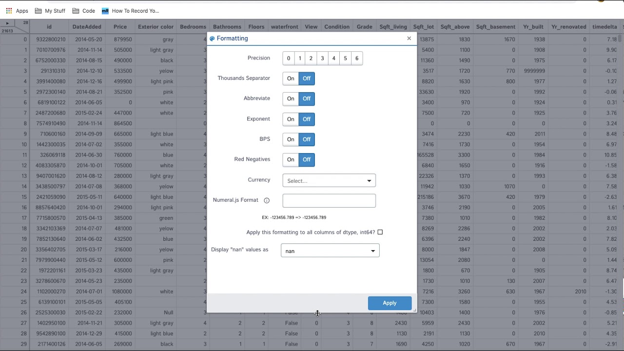 D-Tale - Draggable/Resizable Modals