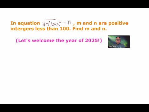 Solve the square root equation related to 2025 (Bless your coming new year of 2025!)