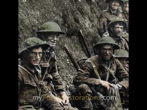 WW1 photo in a trench restored!
