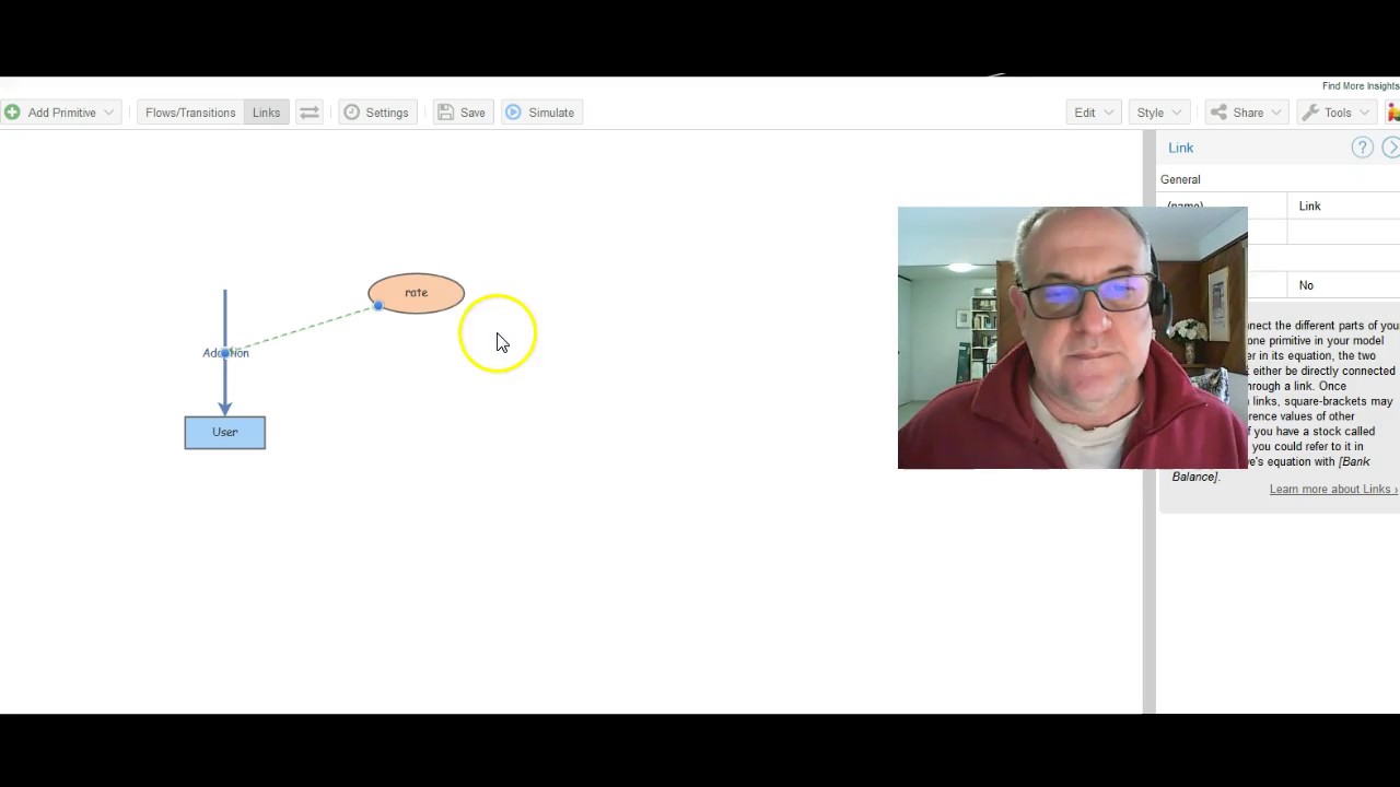 Building a simple simulation with Insight Maker