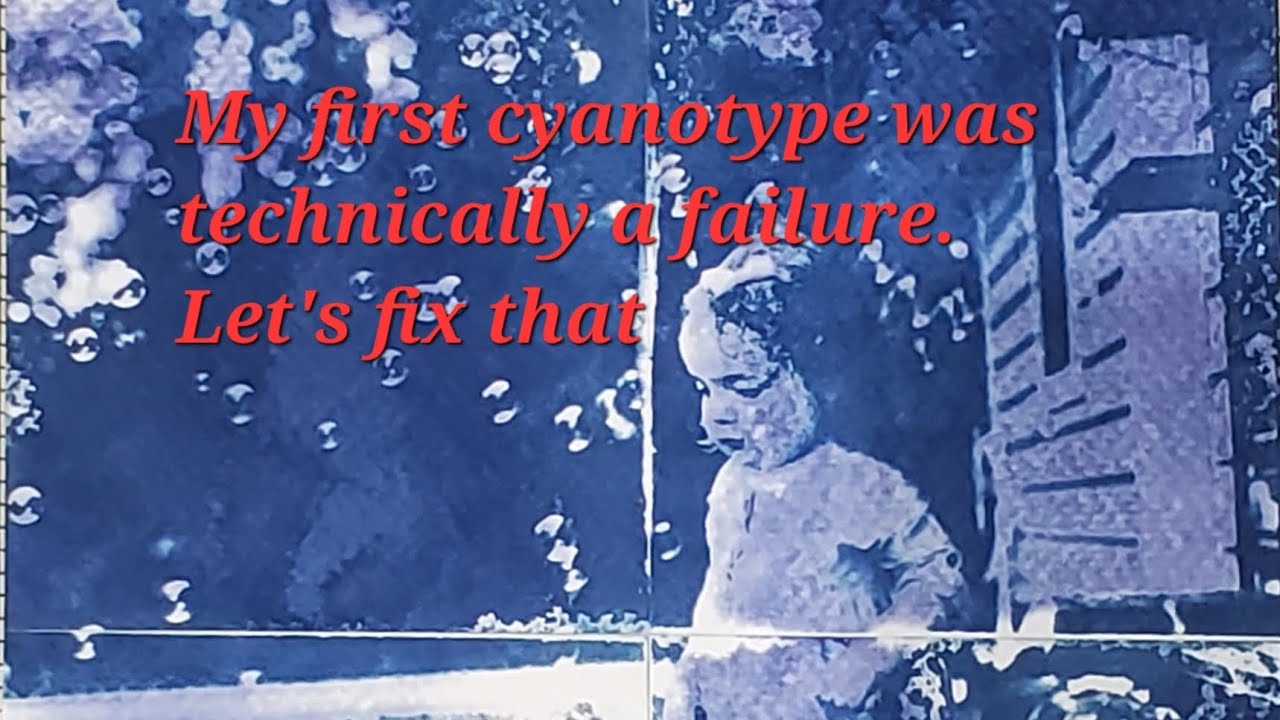 Experimenting with cyanotype - master cut
