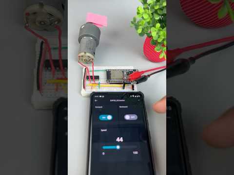 🤯ESP32 IoT Controlled DC Motor