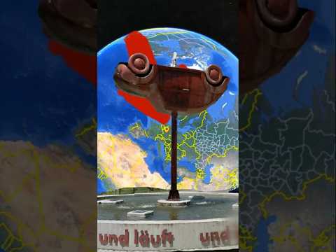 Fountain Upside Down VW Beetle on Google Maps!