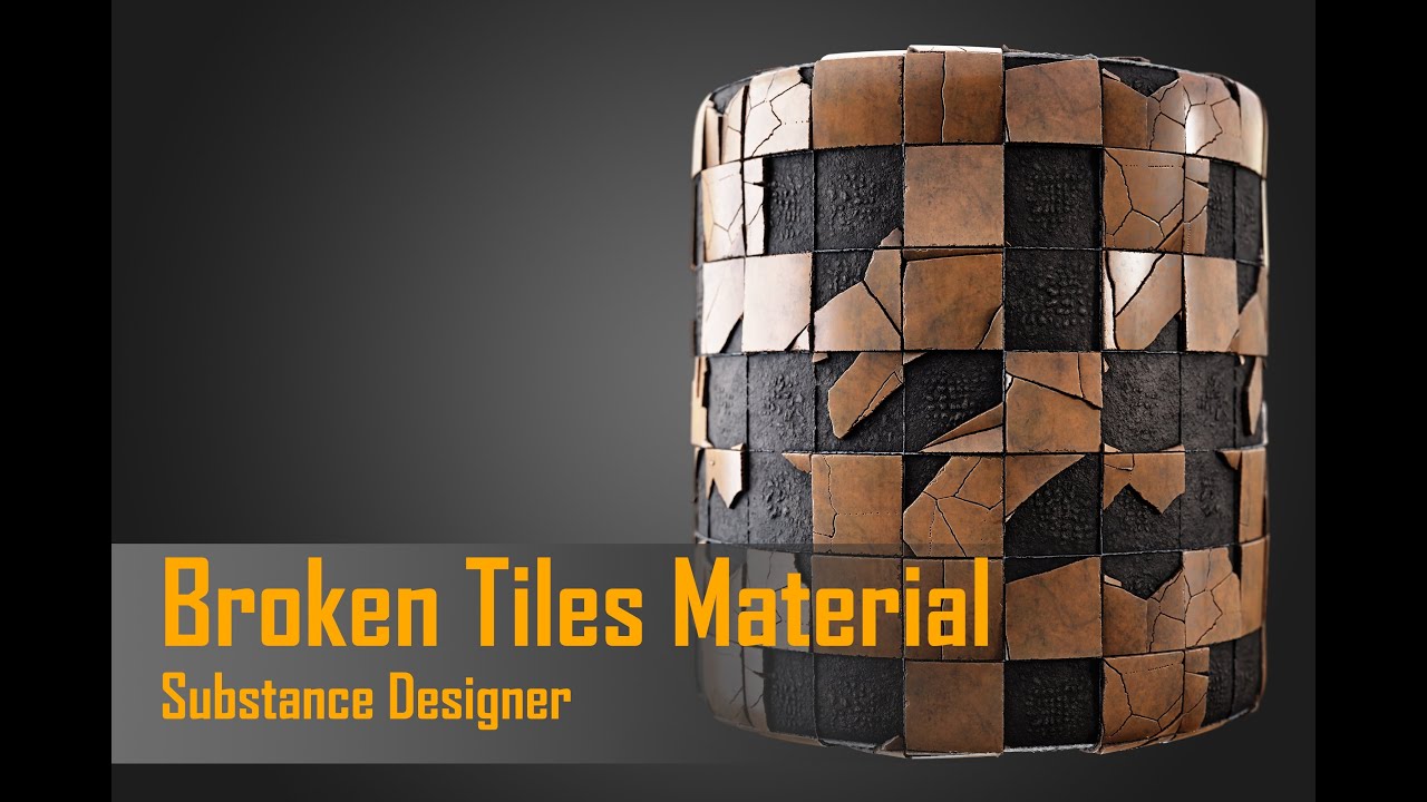 Substance Free Tutorial - Broken Tiles Material