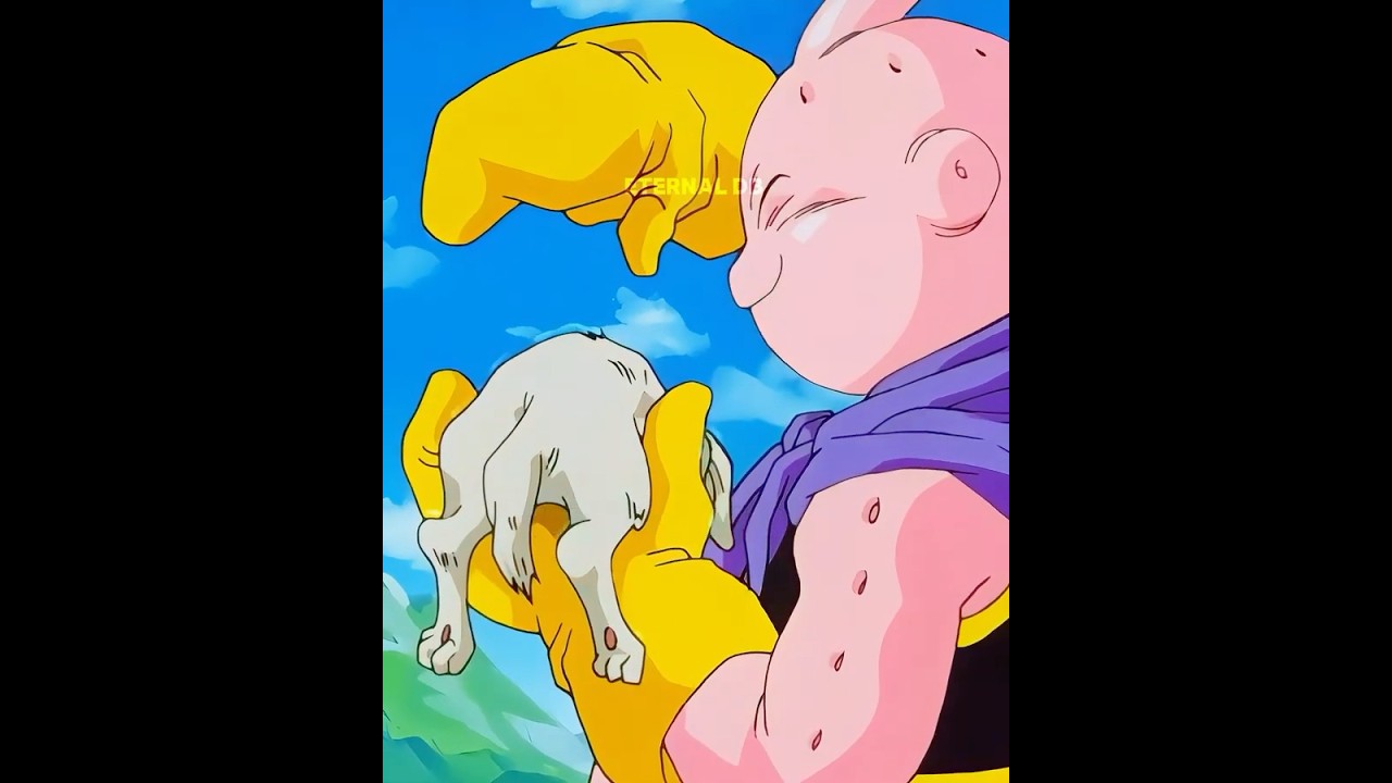 Majin Buu Heals A Dog's Broken Leg ❤️| Dragon Ball Z #shorts