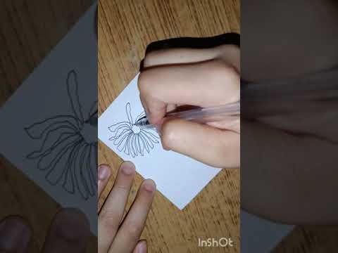 Drawing a Flower With Shaky Hands - Real Easy and Quick | #DrawEasyStuff
