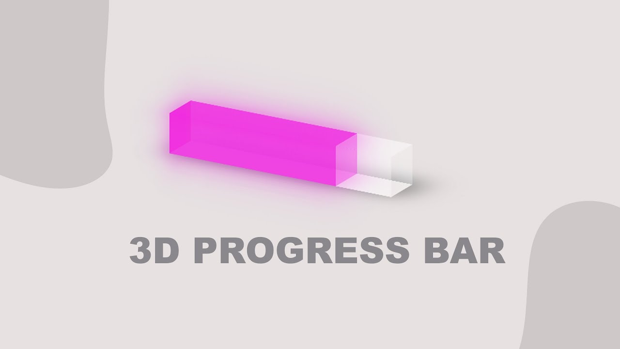 3D Progress Bar using CSS Only