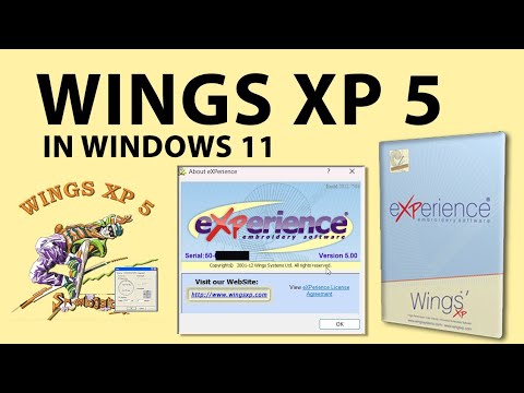 Embroidery Design wings xp 5 install