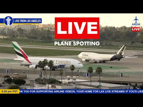 🔴LIVE Airport Streaming at LAX with EXCLUSIVE VIEWS from the H Hotel