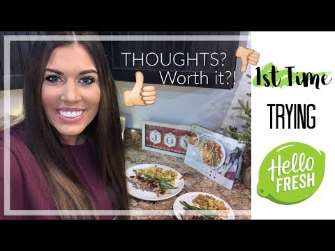FIRST TIME TRYING HELLO FRESH | FIGGY BALSAMIC PORK RECIPE | KAILYN CASH