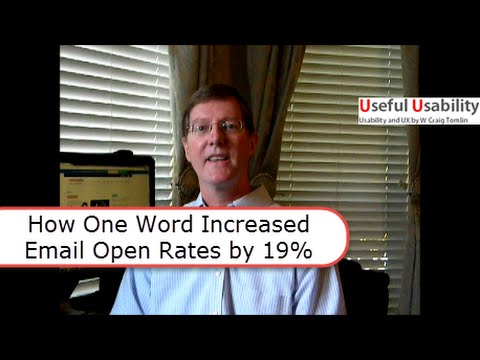 How One Word Increased Open Rates 19 Percent