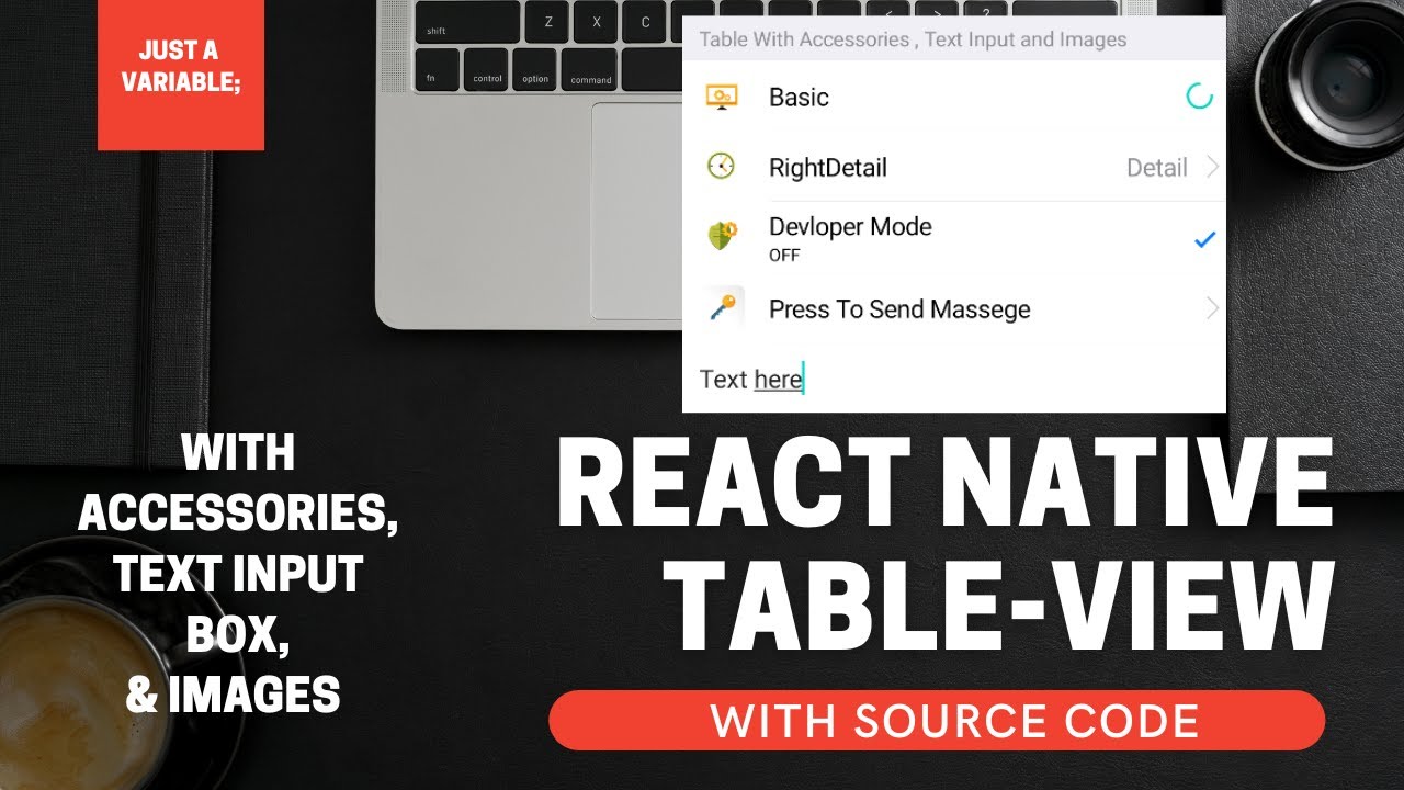 React Native Table View || Just a Variable;