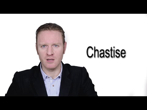 Chastise - Meaning | Pronunciation || Word Wor(l)d - Audio Video Dictionary